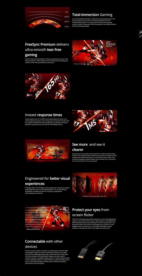 AOC C G E FHD R Curved VA HZ Ms HDR Gaming Monitor MT TECNO IT MALL