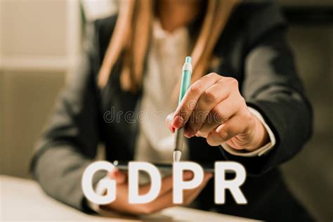 Inspiration Showing Sign Gdpr Word For Regulation In Eu Law On Data