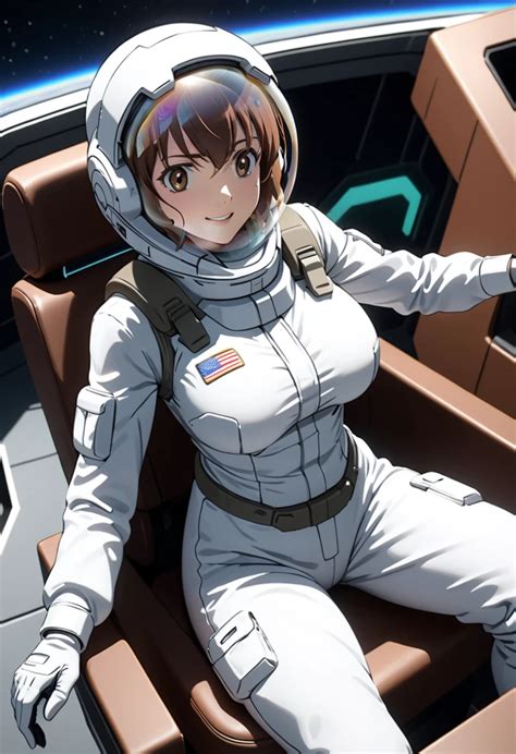 Eva Helm Spacesuit Astronaut From Above Bubble Helmet Space