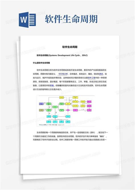 软件生命周期Word模板下载 编号qwnbevkv 熊猫办公