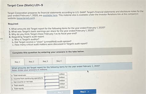 Target Case Static LO1 9Target Corporation Chegg