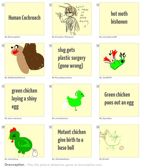 Human Cockroach Drawception