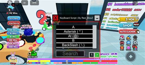 Race Clicker Mobile Keyboard Mobile Script