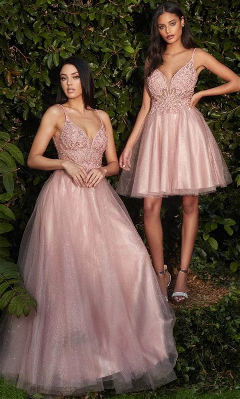 Cinderella Divine Cd0195 Embellished Lace Tulle Prom Dress Couture