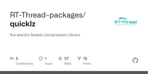 Quicklz Readme Zh Md At Master Rt Thread Packages Quicklz Github