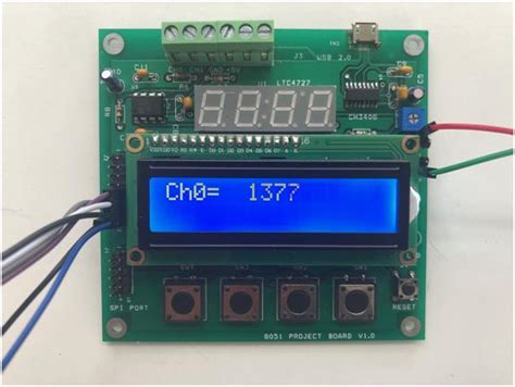 Interfacing The 8051 Project Board With A 12 Bit Adc Using Spi Bus