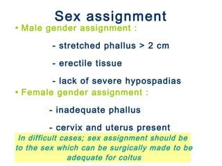 Ambiguous Genitalia Presentation PPT