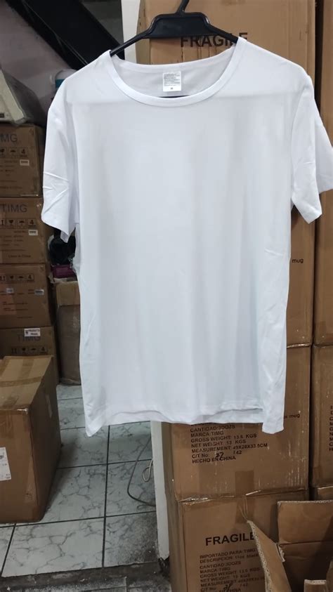 Poleras Sublimables Blancas Para Estampar Transfer Vinyl Sublimacion