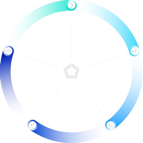 5 Circular Diagram Flow Infographic Template Isolated Clipart 53819574 Png