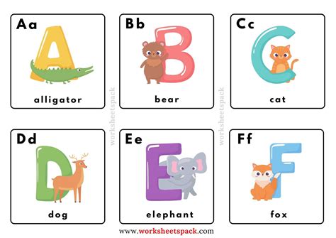 Printable Abc Flash Cards Preschoolers Pdf Worksheetspack