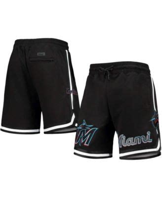 Mens Black Miami Marlins Team Shorts Macys