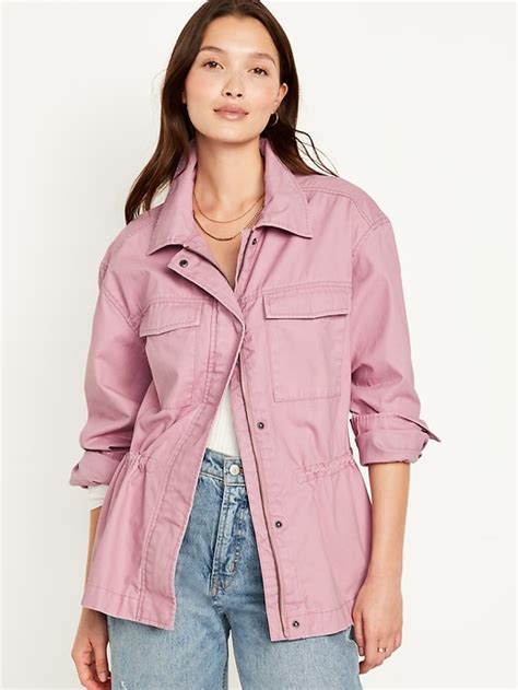 Cinched Waist Utility Jacket Old Navy