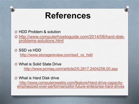Difference Between HDD SSD PPT