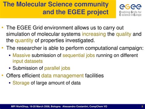 compchem vo user experience using mpi ppt download