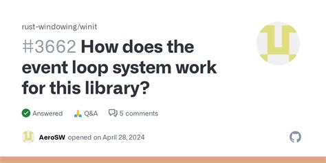 How Does The Event Loop System Work For This Library · Rust Windowing