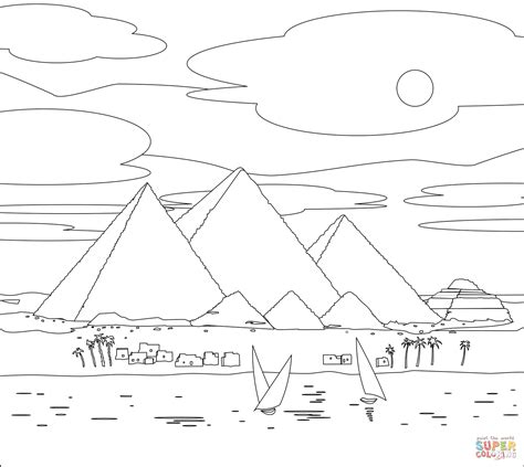 Pyramid Coloring Page Free Printable Coloring Pages