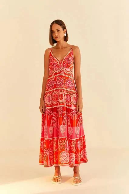 VESTIDO CROPPED FARM ESTAMPADO NASCER DE VERÃO Marikitta Roupas