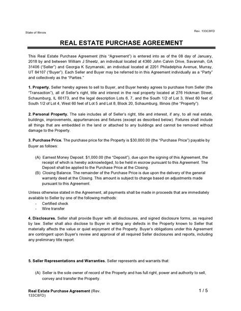Property Transfer Agreement Template