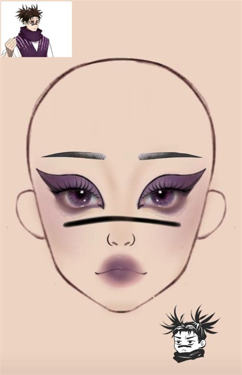 Пин от пользователя 𝓜𝓪𝓴𝓮𝓾𝓹💗 на доске 𝘾𝙤𝙨𝙥𝙡𝙖𝙮👾 Косплейный макияж Макияж шаблон лица Идеи макияжа