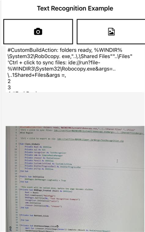 Textrecognition Mlkit Not Working B4x Programming Forum
