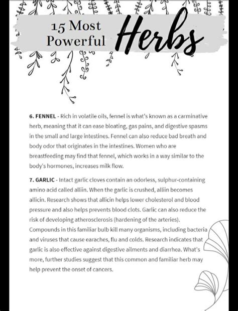 The Herbal Monograph Template Artofit