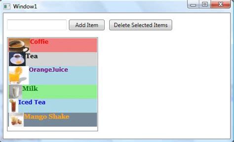 Listbox In Wpf