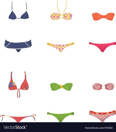Female Swimwear Royalty Free Vector Image Vectorstock