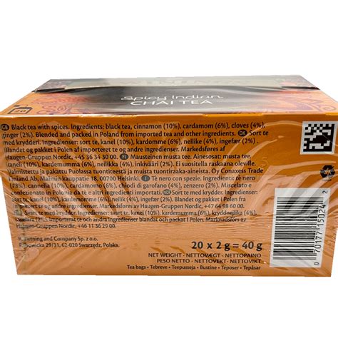 Spicy Indian Chai Te 20pos Twinings Handlenorno