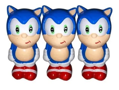 10 Alcancias De Sonic Pintadas De Yeso Fiesta Envío gratis