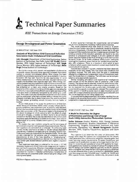 Analysis Of Wind Driven Grid Connected Induction Generators Under