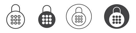 Code Lock Icon Thin Line Illustration Vector Art At Vecteezy