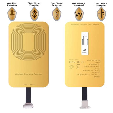 Jual Wireless Receiver Charger Ti 5w 2a Qi Fast Charging Adapter Micro