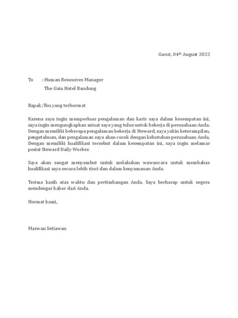 Resume Marwan Apply For Dw Steward Pdf