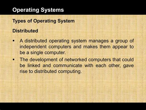 Types Of Operating System 2pptx