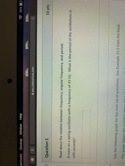 Solved 寮 okmarks Develop Window Help psu instructure com Chegg com