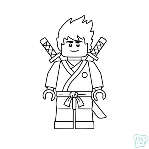 Kai Ninjago Para Colorear