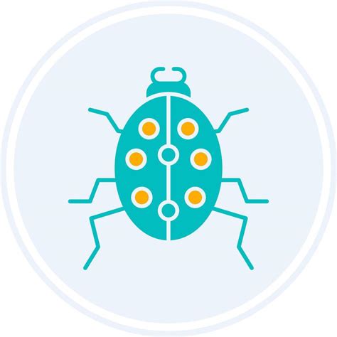 Beetle Glyph Two Colour Circle Icon 38504597 Vector Art At Vecteezy