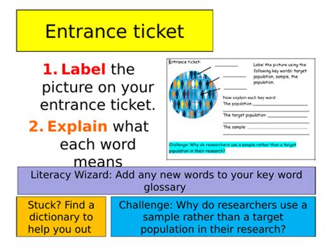 Edexcel Psychology 9 1 Gcse New Spec Unit 1 Lesson 19 Sampling Teaching Resources