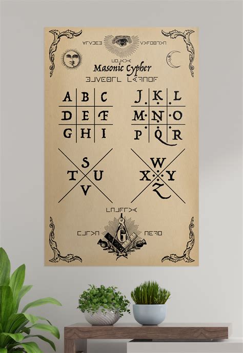 Masonic Cypher Poster Tme Art P 00135