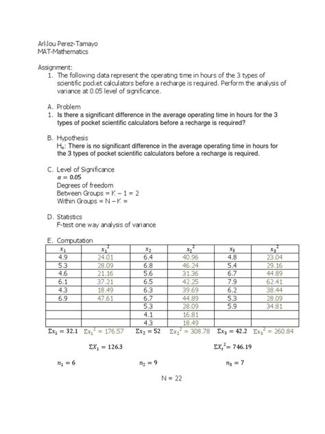 Assignment F Test Pdf