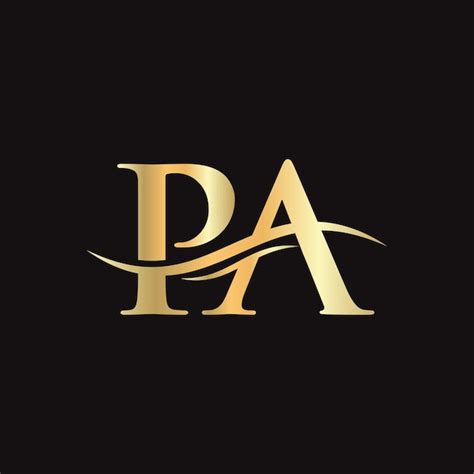 Premium Vector Initial Pa Letter Linked Logo Vector Template Swoosh
