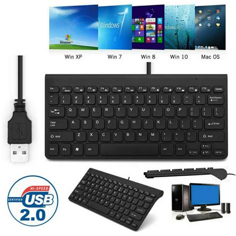 Pcs Ultra Slim Mini Wired Keyboard USB Ke Vicedeal