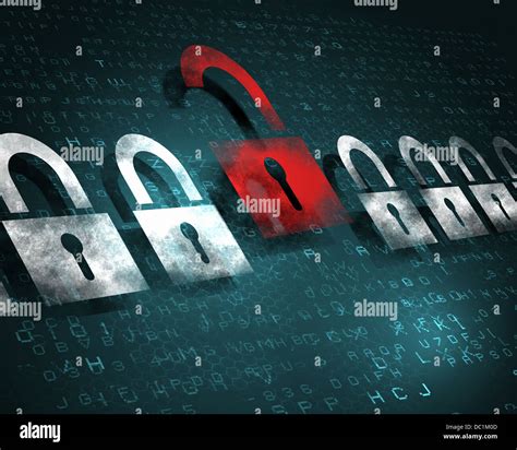 Security Concept With A Lock Stock Photo Alamy
