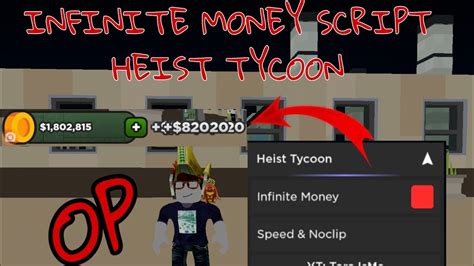 OP Roblox Heist Tycoon Infinite Money Script HydrogenFluxusArceus X