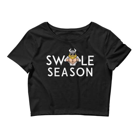Swole Season Fitted Crop Top Papa Swolio