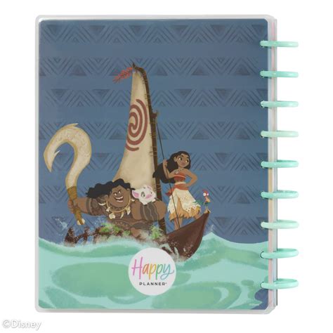 Undated Disney Moana Customizable Planner Classic Vertical Layout Happy Planner