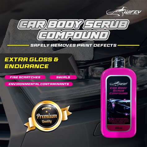 Wifey Car Body Scrub Compound 280ml 100 Original 【polish Wax And Shine