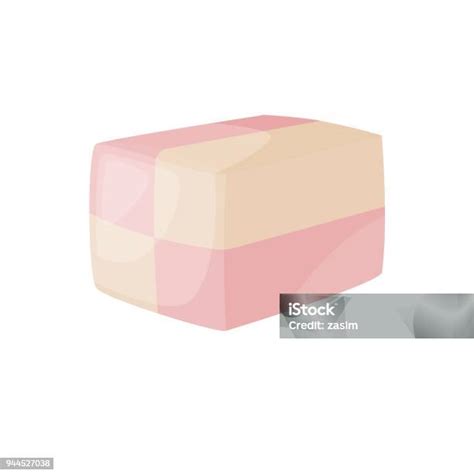 달콤한 Marmal때 리고 핑크 마쉬 멜 로우 흰색 배경에 고립 벡터 일러스트입니다 0명에 대한 스톡 벡터 아트 및 기타 이미지