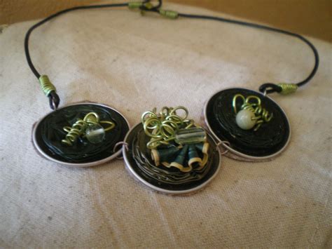 Collier en capsule de café Bijoux Création bijoux Capsule de café