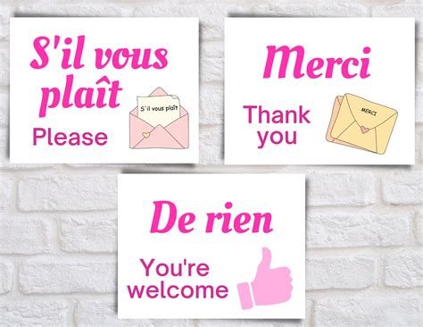 Common French Phrases Classroom Posters French Classroom Decorfrench